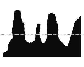 Monument Valley Svg - Etsy