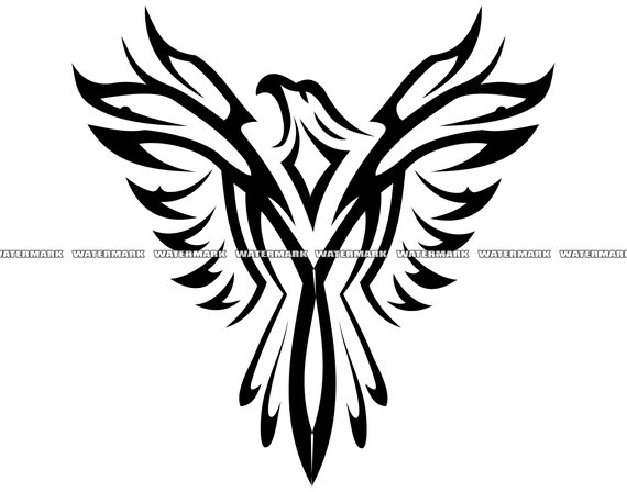 Phoenix SVG 2 Phoenix Cut File Phoenix DXF Phoenix PNG - Etsy