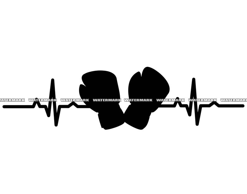 Boxing Gloves SVG Heartbeat Ekg Lover Cut File DXF PNG Clipart - Etsy
