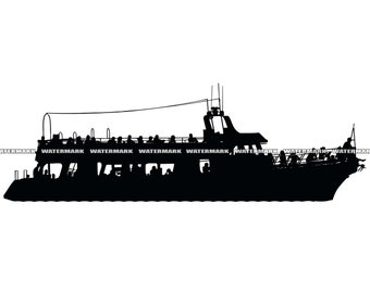 Ferry Silhouette - Etsy