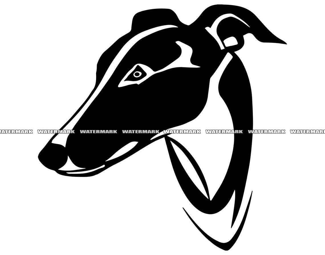 Greyhound SVG 2 Greyhound Cut File Greyhound DXF - Etsy