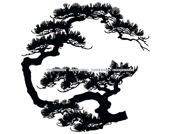 Bonsai Tree SVG Bonsai Tree DXF Bonsai Tree PNG Bonsai Tree | Etsy UK