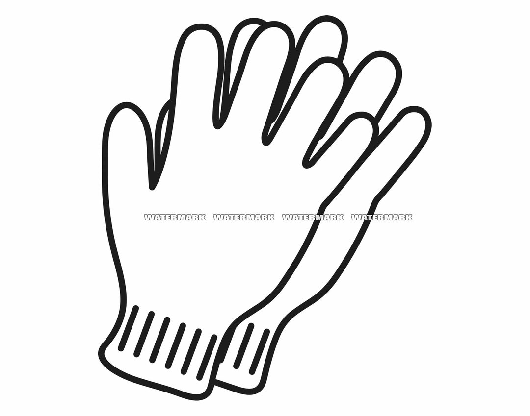 Gloves SVG, Gloves Cut File, Gloves DXF, Gloves PNG, Gloves Clipart ...