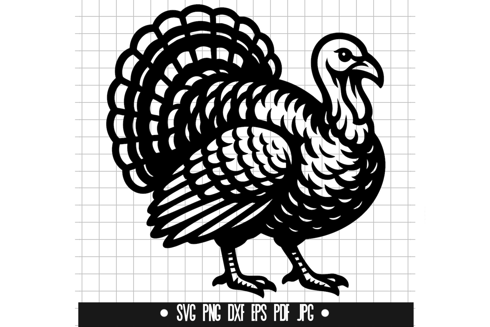 Turkey Bird SVG, Thanksgiving DXF, Turkey PNG, Turkey Cut File, Clipart ...