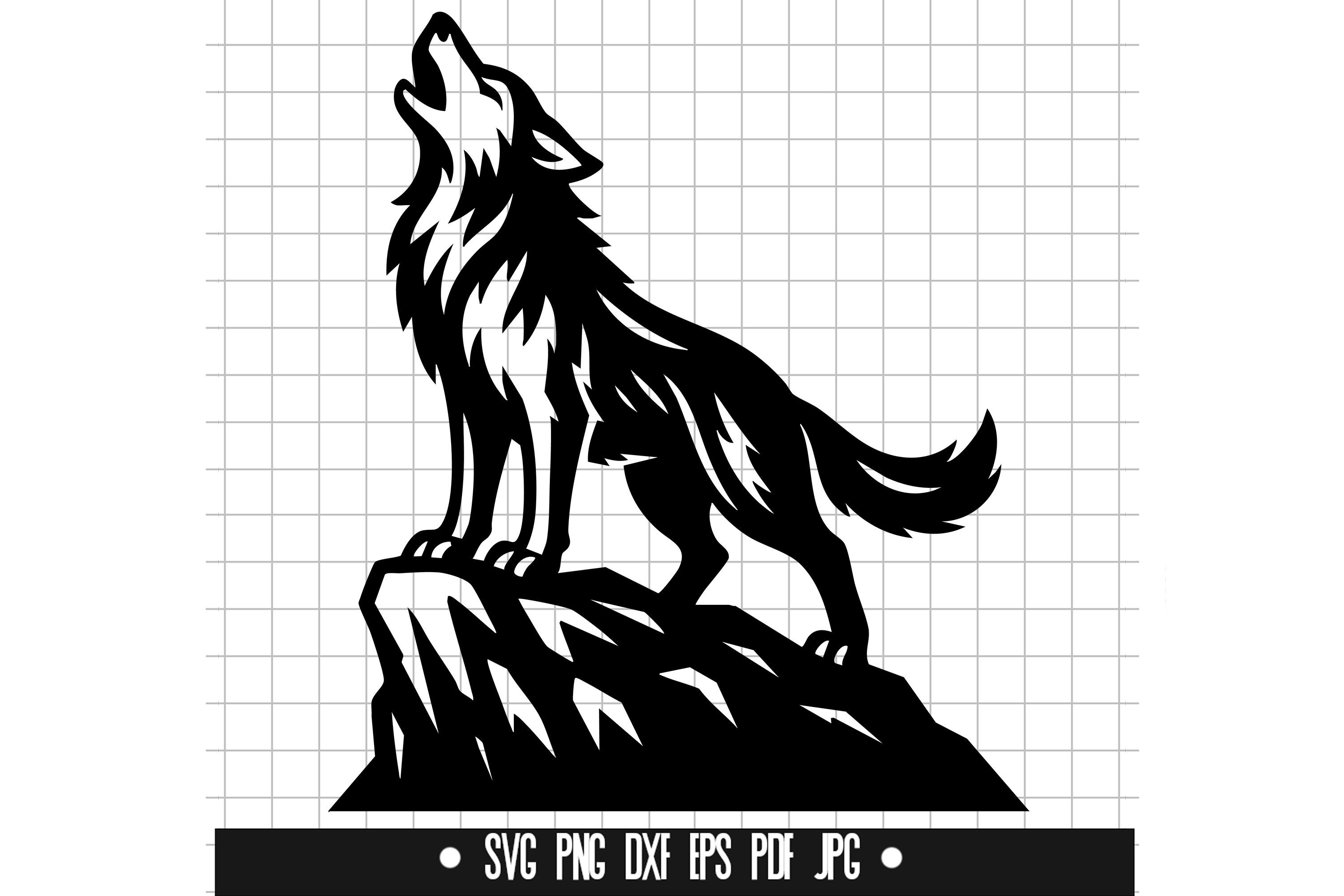 Wolf Svg, Howling Svg, Wild Svg, Animal Svg, Nature Svg, Forest Svg ...