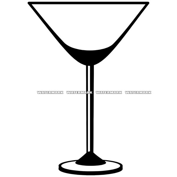 Martini Logo Svg - Etsy