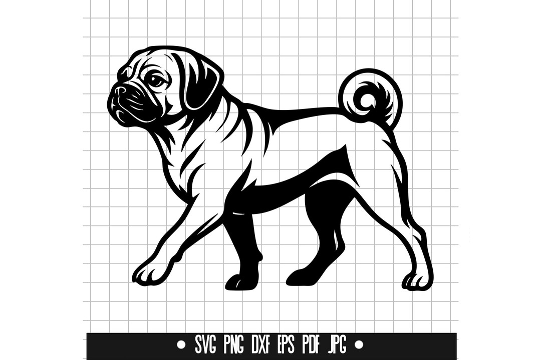 Puggle SVG, Puggle PNG, Puggle DXF, Puggle Silhouette, Puggle Cut File ...