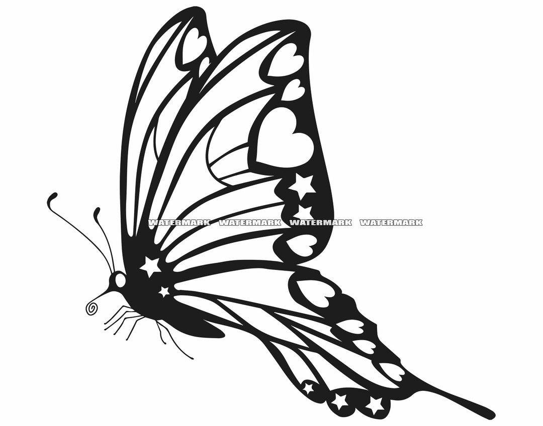 Butterfly SVG Butterfly Cut File Butterfly DXF Butterfly - Etsy Hong Kong
