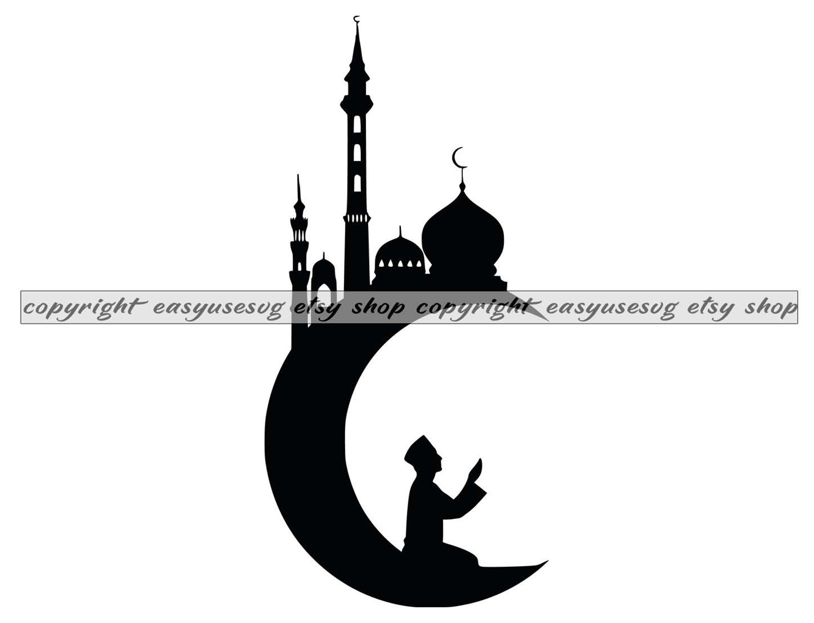 Islam Svg Islamic Muslim Hijab Ramadan Design Logo Vector SVG - Etsy