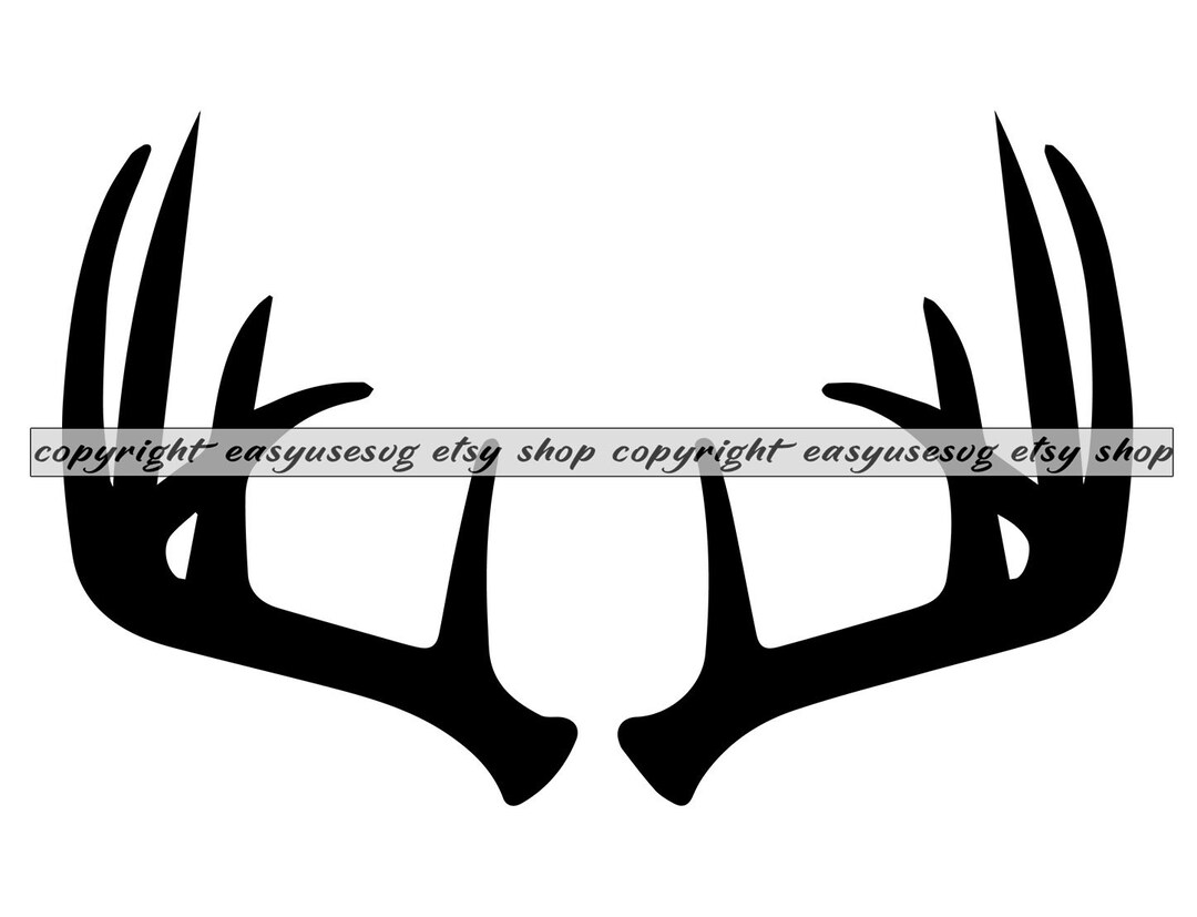 Antlers SVG #3 Deer Hunt Hunter Antler Horns Buck SVG DXF Png Clipart ...