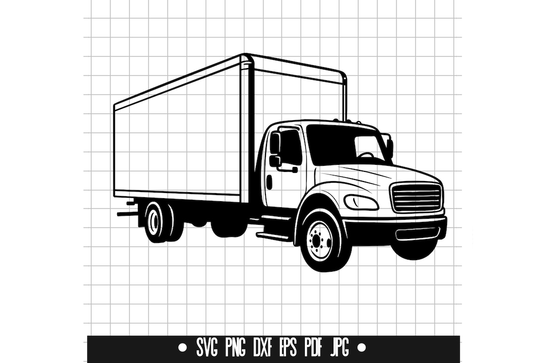 Box Truck Svg, Box Truck Clipart, Box Truck Cut File, Box Truck ...