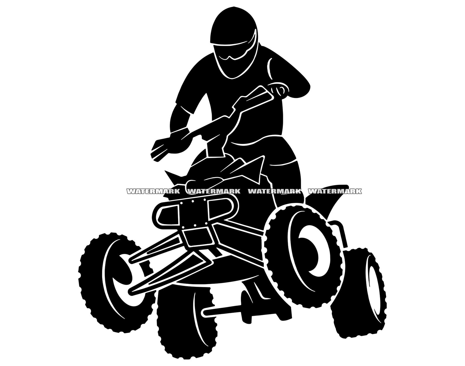 Atv SVG 4 Atv DXF Atv PNG Atv Clipart Atv Silhouette Atv - Etsy