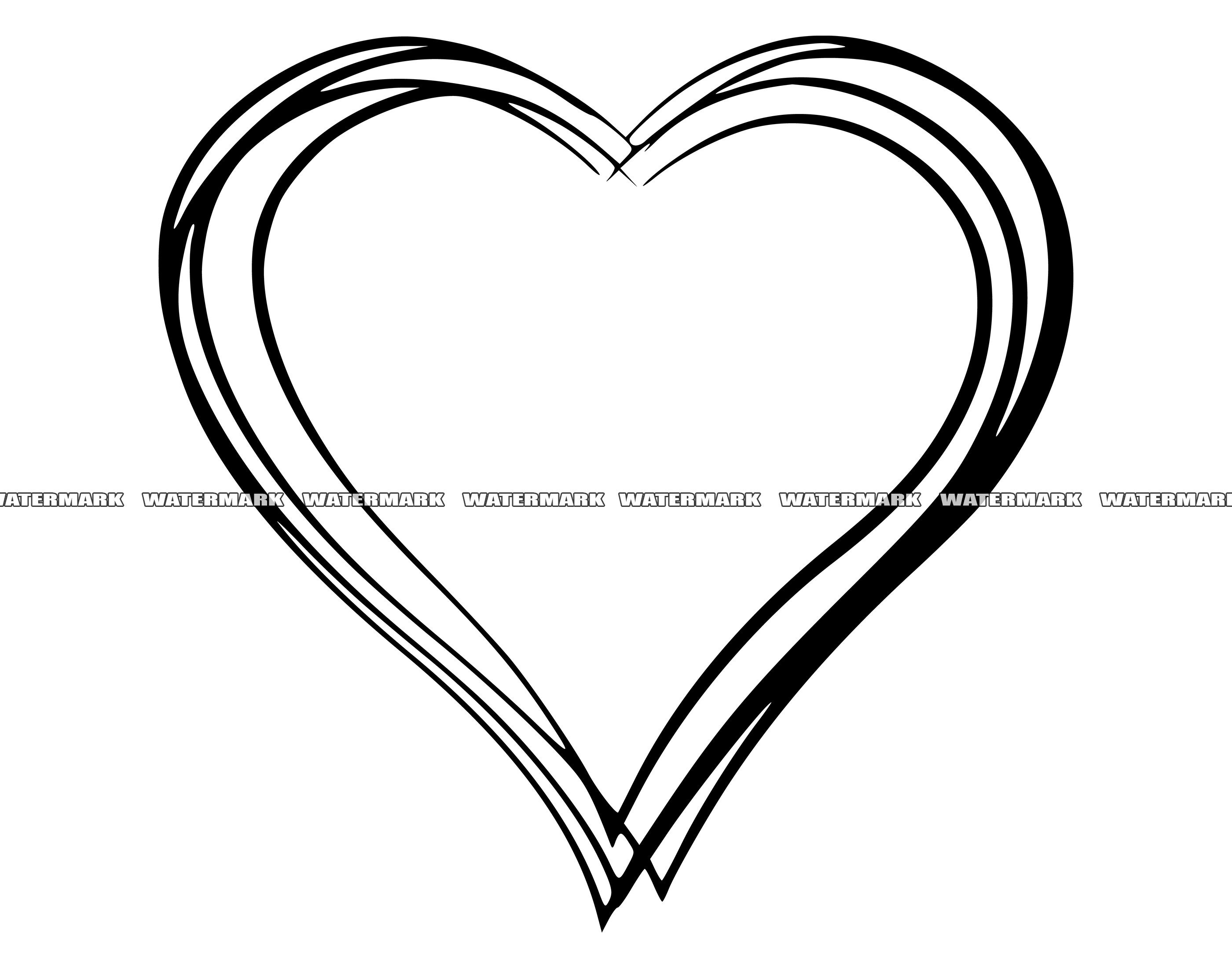 Heart Frame SVG Heart Frame Cut File Heart Frame DXF Heart - Etsy