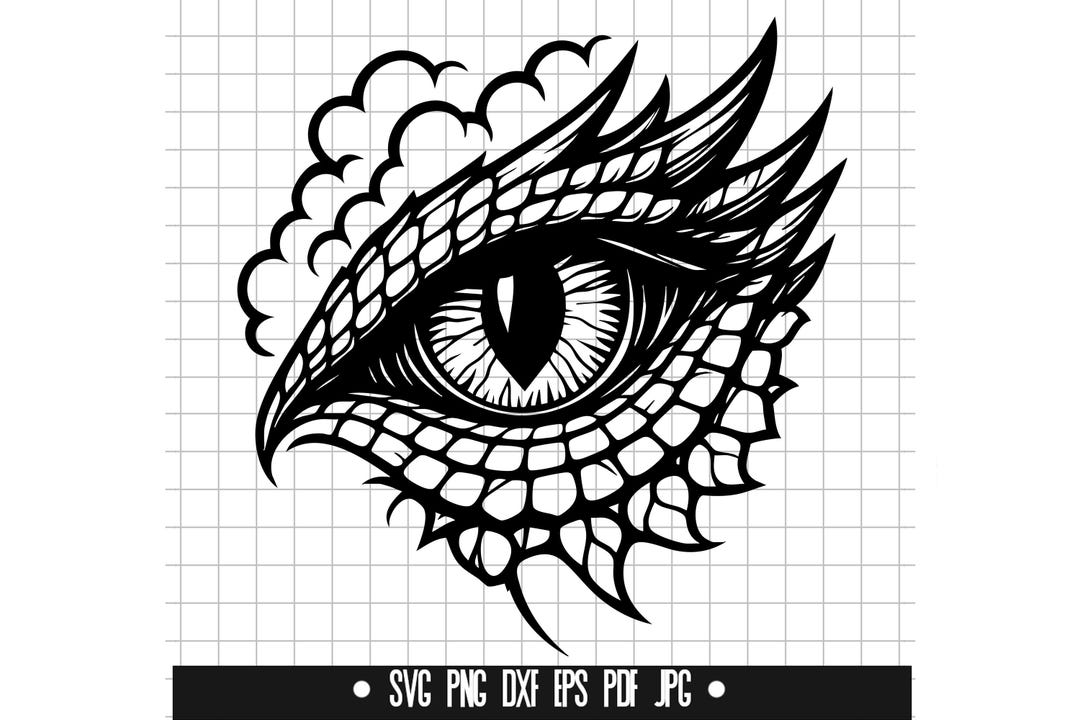 Dragon Eye SVG, Reptile Eye DXF, Fantasy Eye PNG, Eye Cut File, Clipart ...