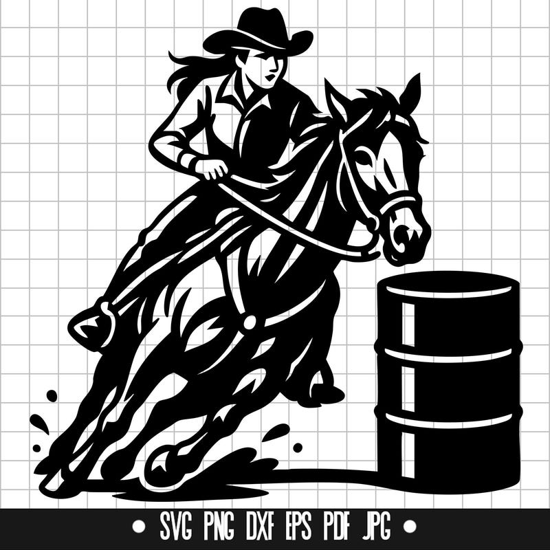 Barrel Racing Png - Etsy