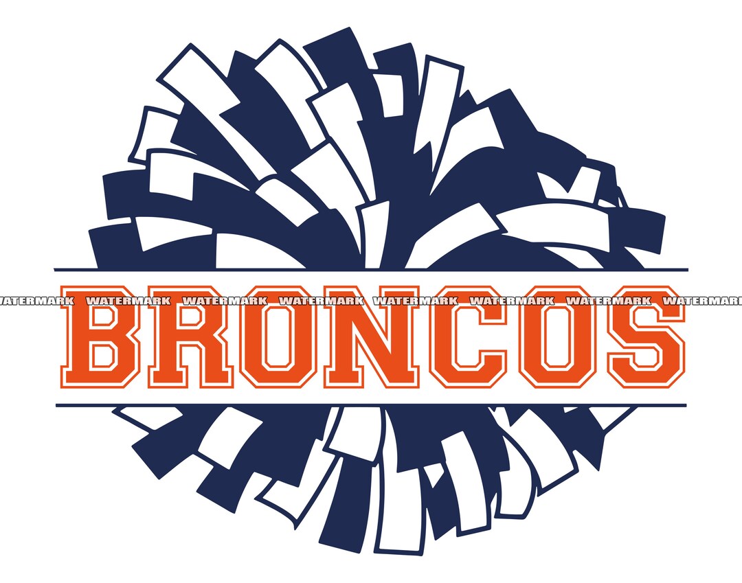 Broncos Pom Pom SVG, Broncos Cut File, Broncos DXF, Broncos PNG ...