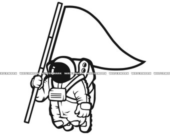 Spaceman Cut File - Etsy