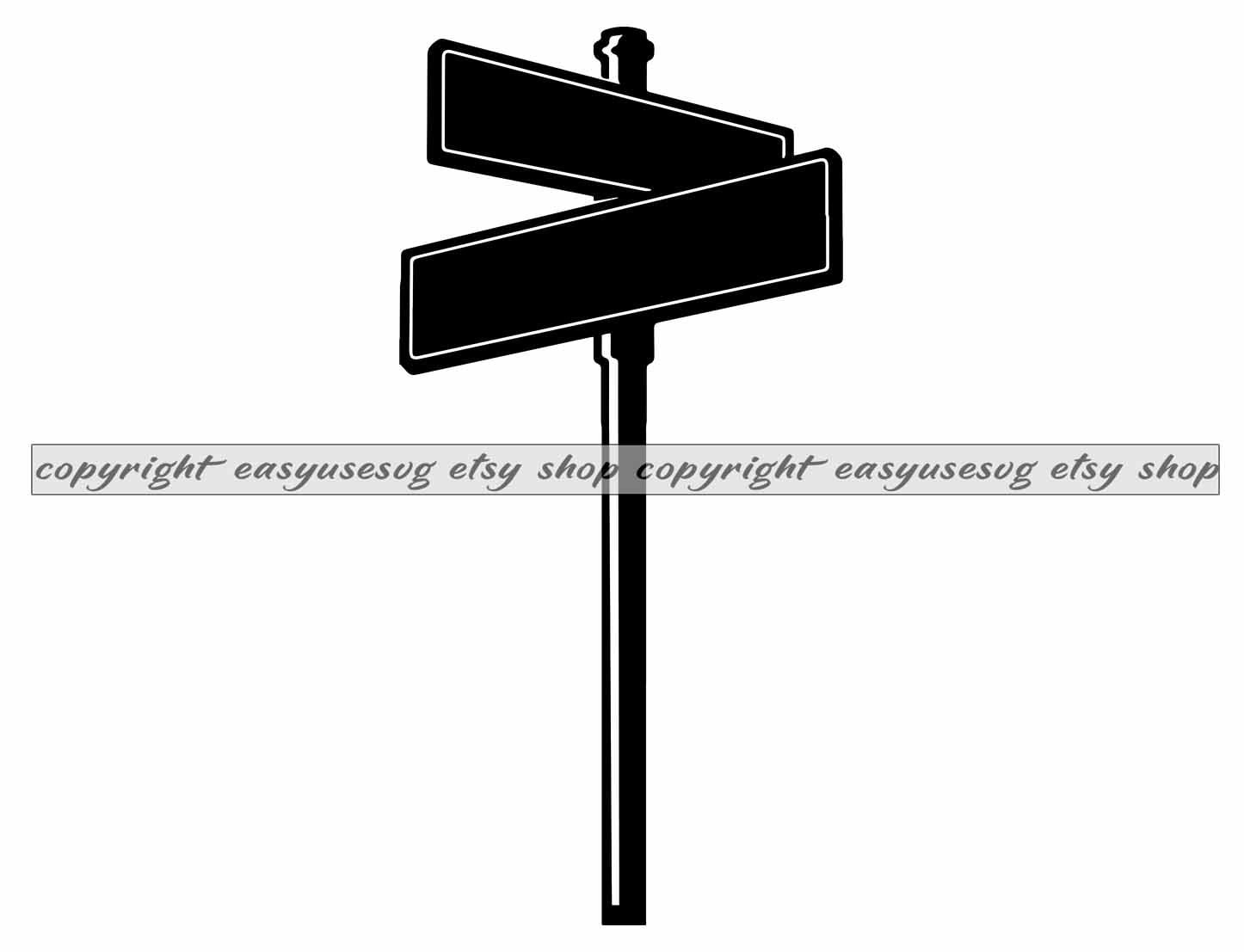 Street Sign Clip Art Black And White