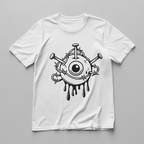 Eyeball SVG, Creepy Eye DXF, Horror PNG, Eye Cut File, Clipart, Digital ...