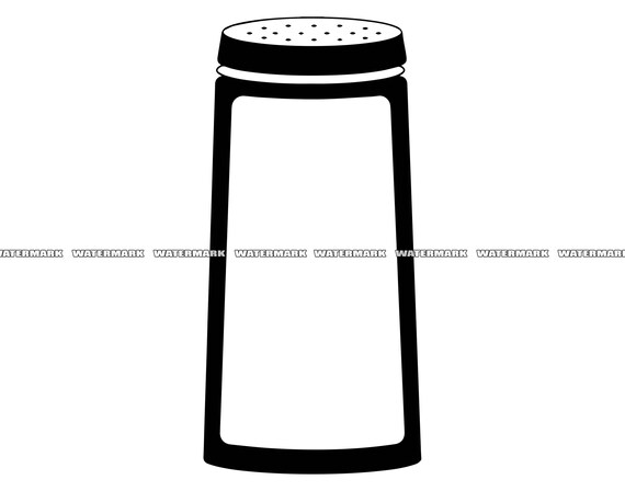 Salt SVG Paper SVG Shaker Svg Caster Svg 2 Cut File - Etsy España