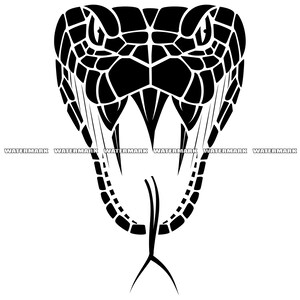 Snake Head Clip Art Black And White
