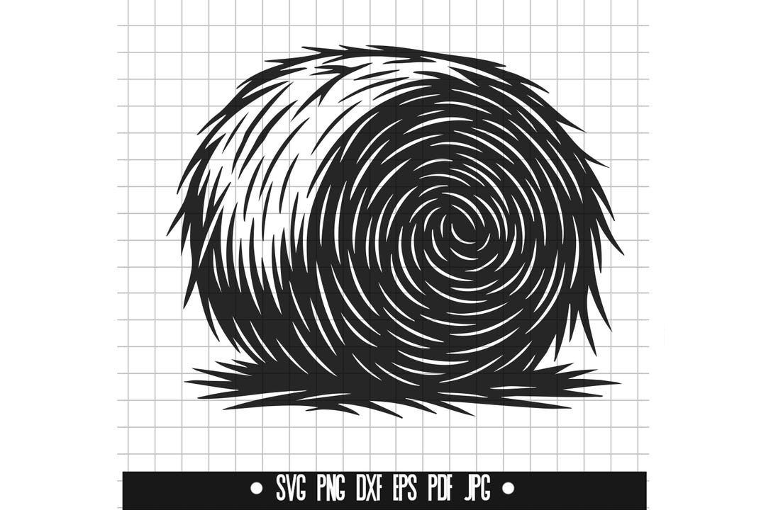 Hay Bale SVG, Farm DXF, Hay PNG, Rustic Cut File, Clipart, Digital File ...