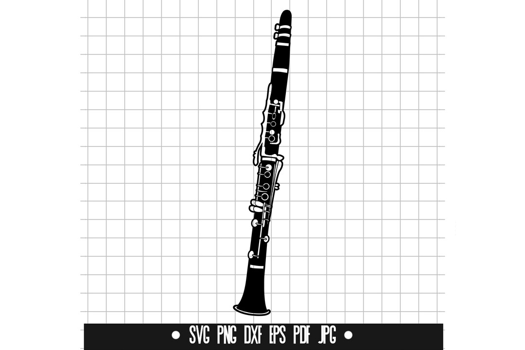 Clarinet SVG, Clarinet Cut File, Clarinet DXF, Clarinet PNG, Clarinet ...