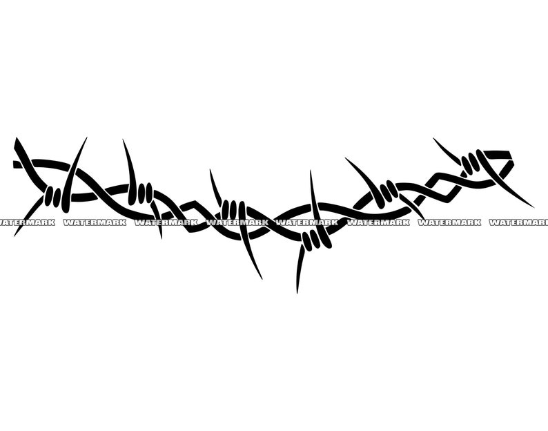 Barbed Wire SVG Barbed Wire Cut File Barbed Wire DXF Barbed - Etsy