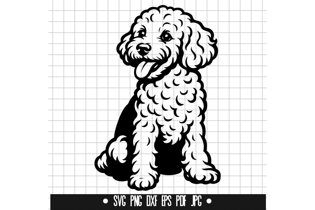 Labradoodle Svg, Doodle Dog Svg, Labradoodle Clipart Svg, Fluffy Dog ...