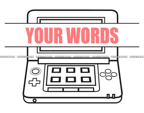 Gameboy SVG Gameboy Split Monogram Svg Gameboy Cut File - Etsy