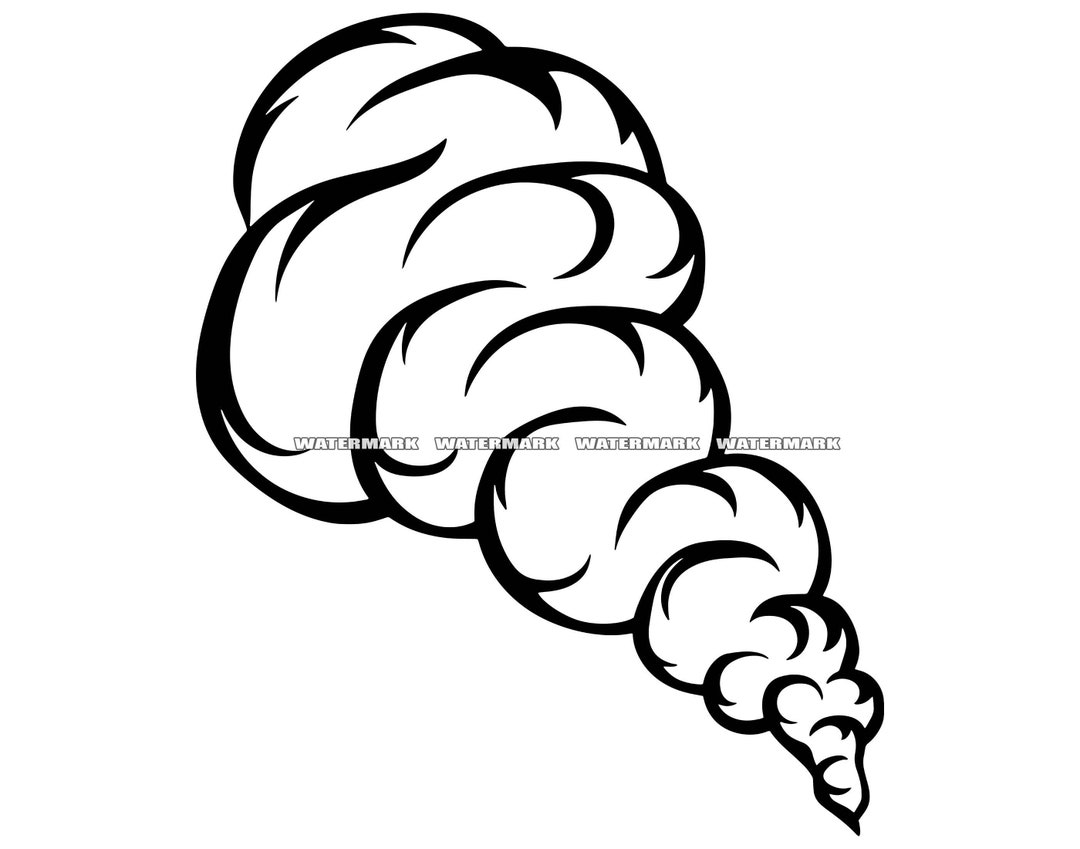 Smoke Cloud SVG #2 Smoke Cloud DXF, Smoke Cloud PNG, Smoke Cloud ...