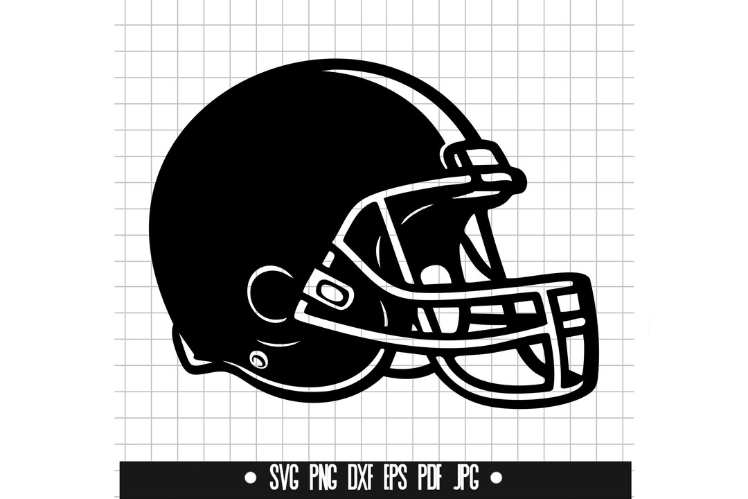 Football Helmet SVG, Football Helmet DXF, Football Helmet PNG, Football ...