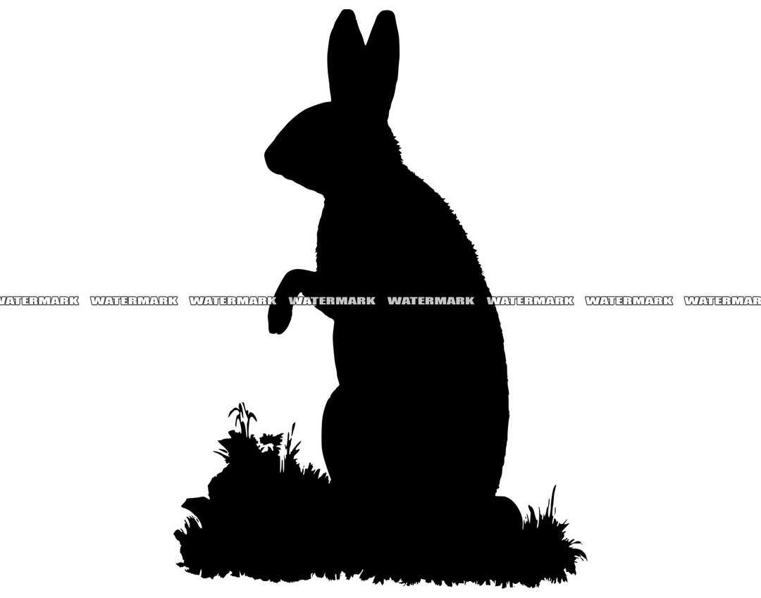 Rabbit SVG 2 Rabbit Cut File Rabbit DXF Rabbit PNG - Etsy