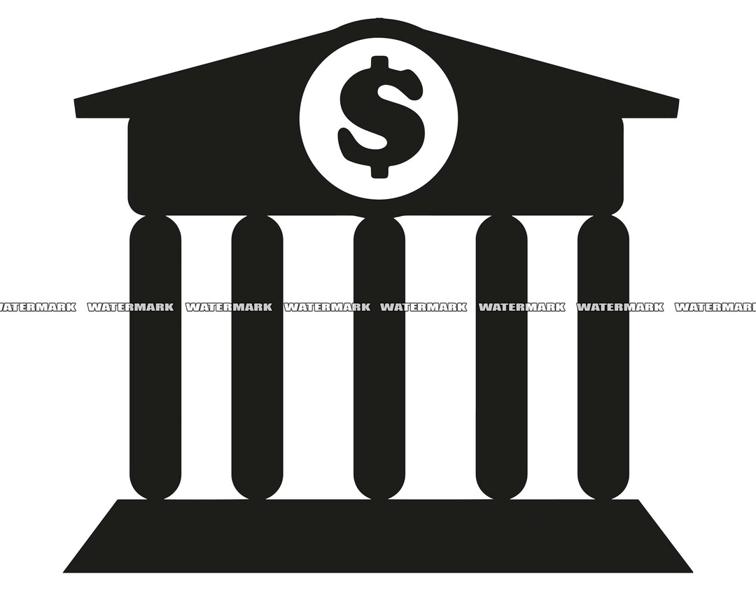 Bank SVG Bank Cut File Bank DXF Bank PNG Bank Clipart - Etsy UK