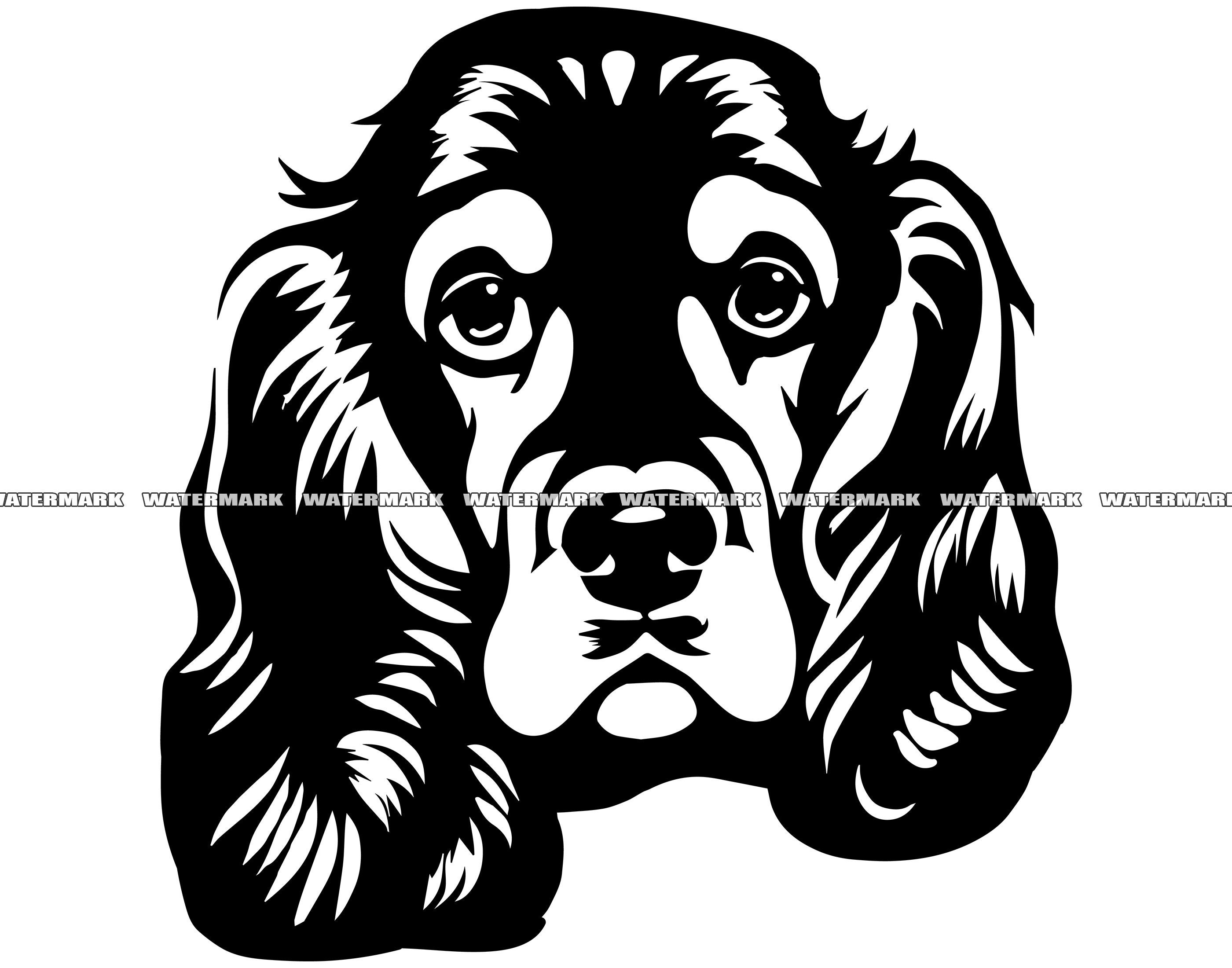 Cocker Spaniel SVG 2 Dog Breed Pet Puppy Animal Design - Etsy