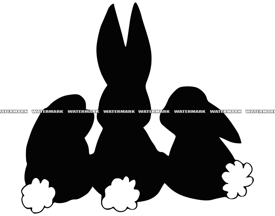 Rabbits SVG Rabbits Cut File Rabbits DXF Rabbits PNG - Etsy Australia