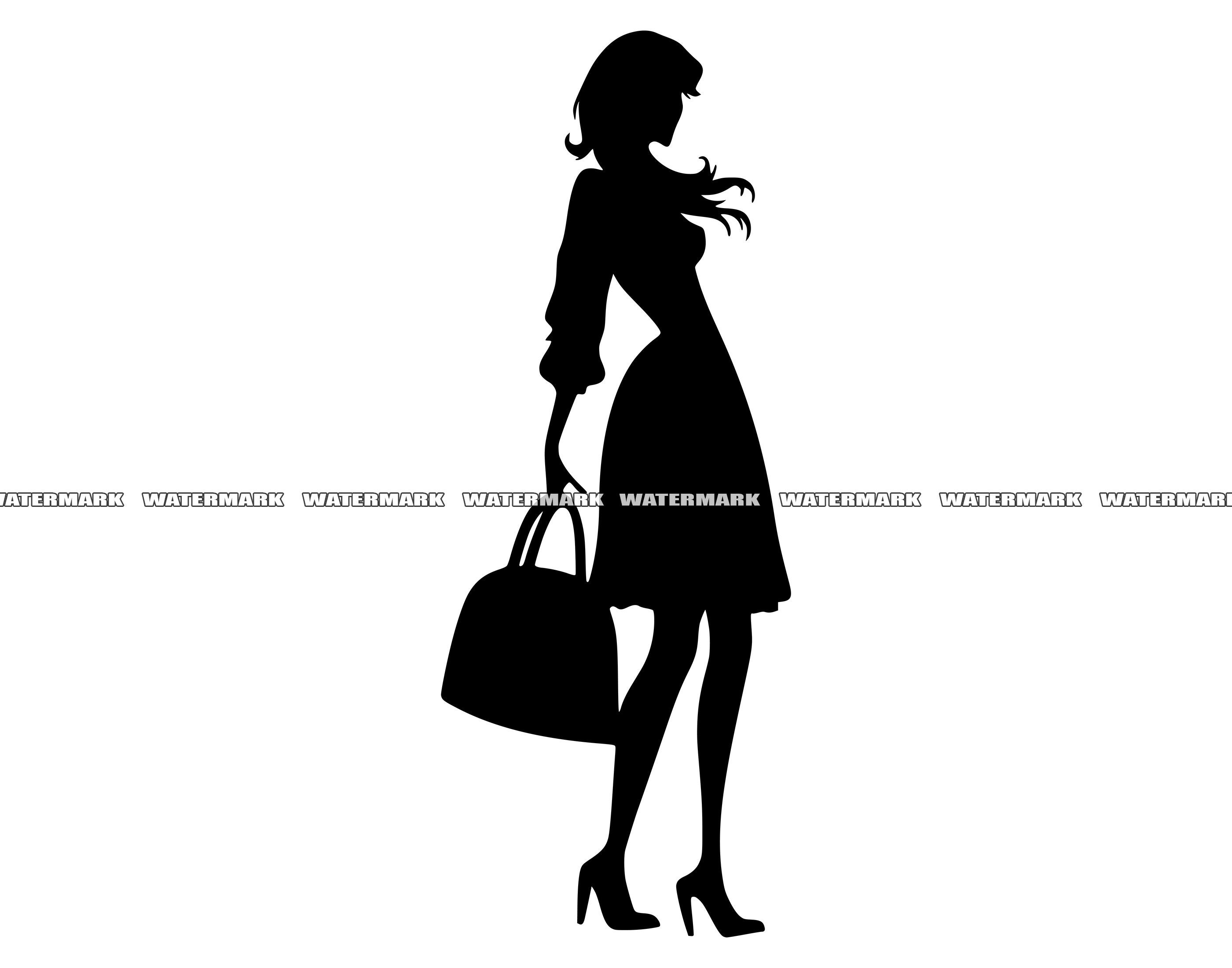 Buy Standing Woman SVG Standing Woman Cut File Standing Woman Online in ...