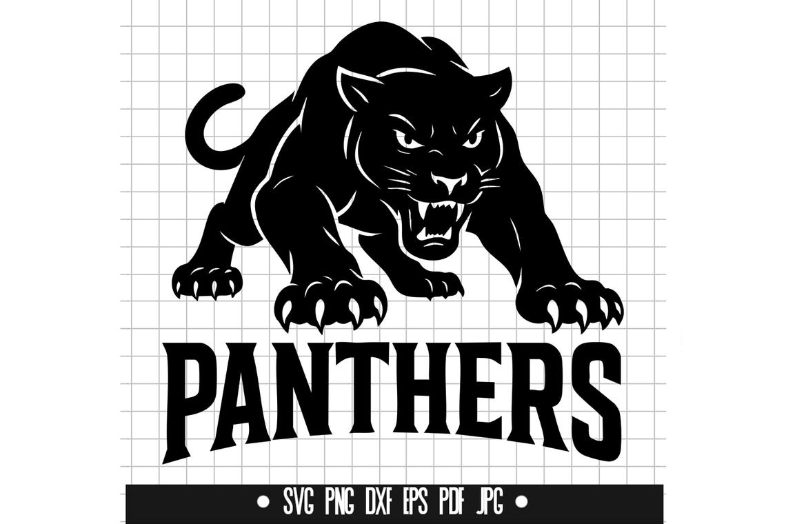 Panthers Svg, Panthers Mascot Svg, Panther Head Svg, Panther Logo Svg ...