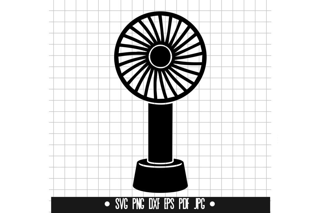 Mini Fan SVG, Mini Fan DXF, Mini Fan PNG, Fan Cut File, Clipart ...