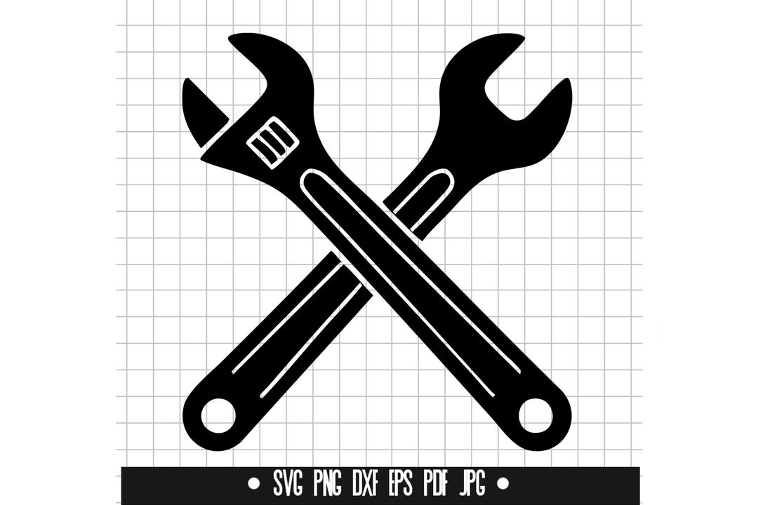 Crossed Wrenches Svg, Wrench Clipart Svg, Wrench Cut File Svg, Wrench ...