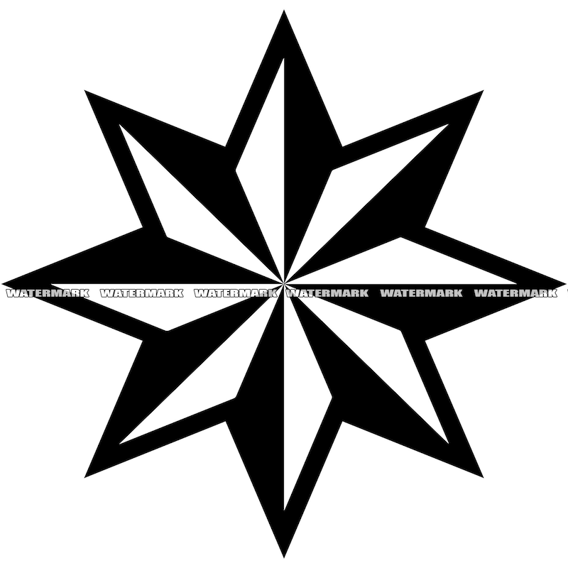 12 Point Star - Etsy