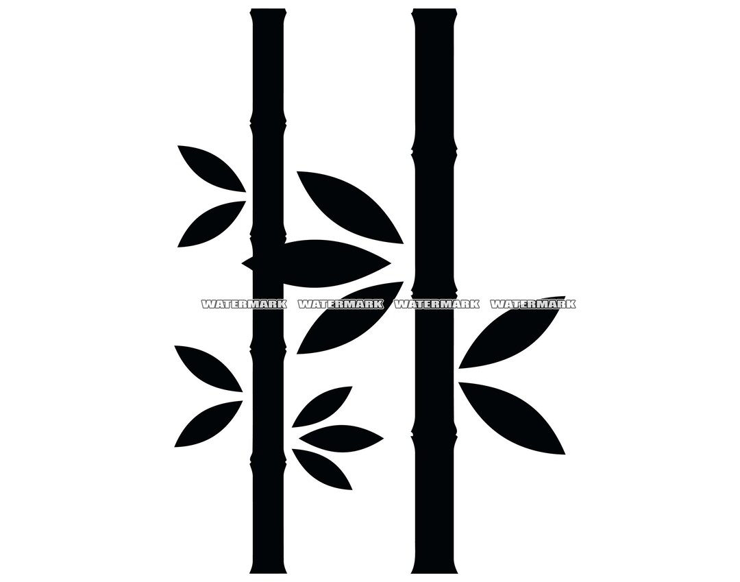 Bamboo SVG, Bamboo DXF, Bamboo PNG, Bamboo Clipart, Bamboo Silhouette ...
