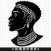 African Man Svg, Tribal Svg, Afro Svg, Ethnic Svg, Profile Svg, African ...