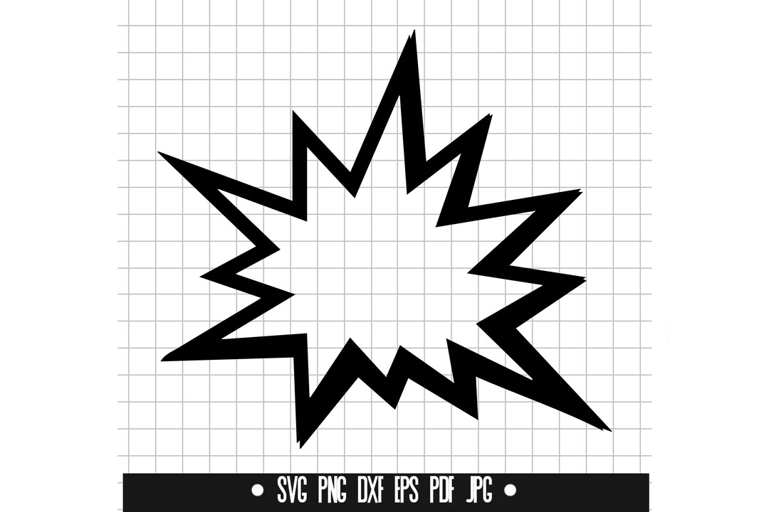 Explosion SVG, Explosion DXF, Explosion PNG, Explosion Clipart ...