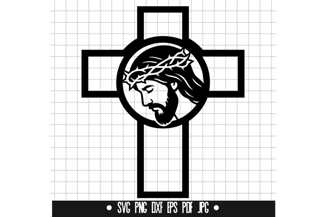 Jesus Cross SVG, Jesus Cross DXF, Jesus Cross PNG, Cross Cut File ...