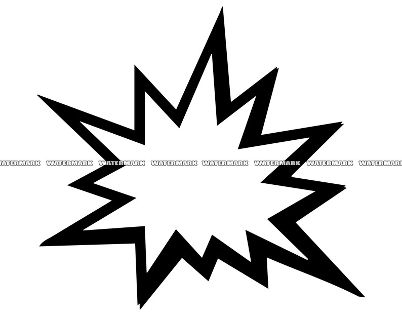 Explosion SVG Explosion Cut File Explosion DXF Explosion - Etsy