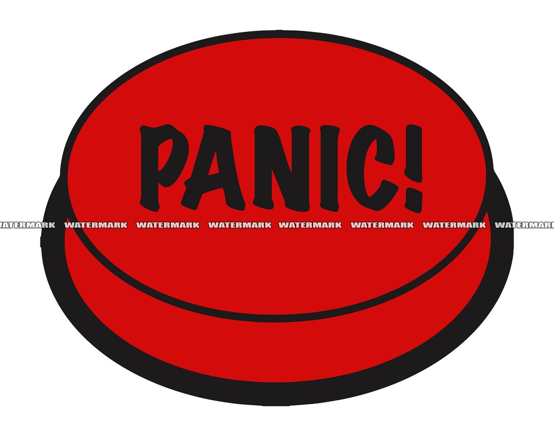 Panic Button SVG, Panic Button Cut File, Panic Button DXF, Panic Button ...