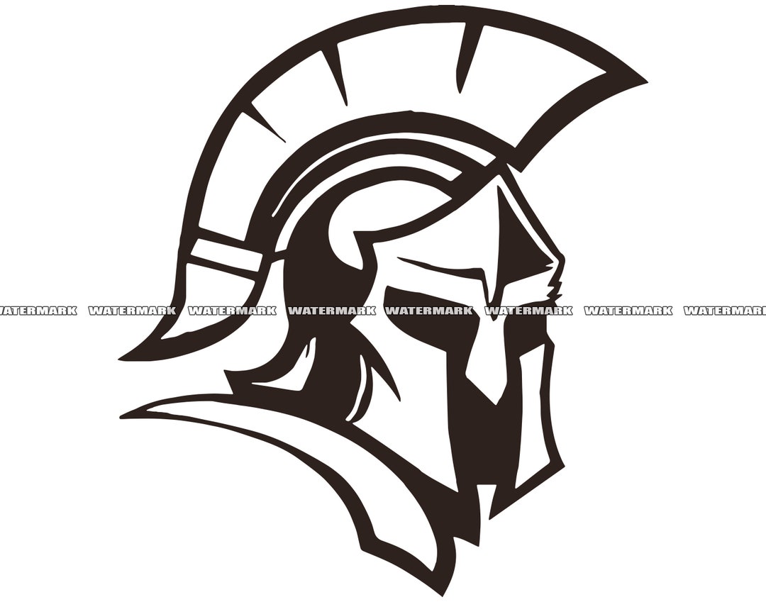 Spartan Helmet SVG 8 Gladiator Soldier Mythology Legend War Design Cut ...