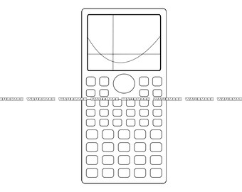 Graphing Calculator Clip Art