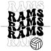 Rams Volleyball SVG Rams Cut File Rams DXF Rams PNG Rams - Etsy